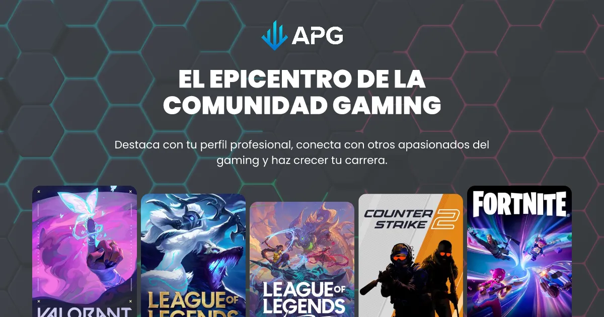 El epicentro de la comunidad gaming - APG.gg